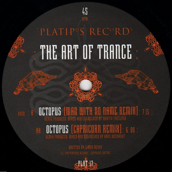 The Art Of Trance – Octopus (Remixes) 12" (SECONDHAND)